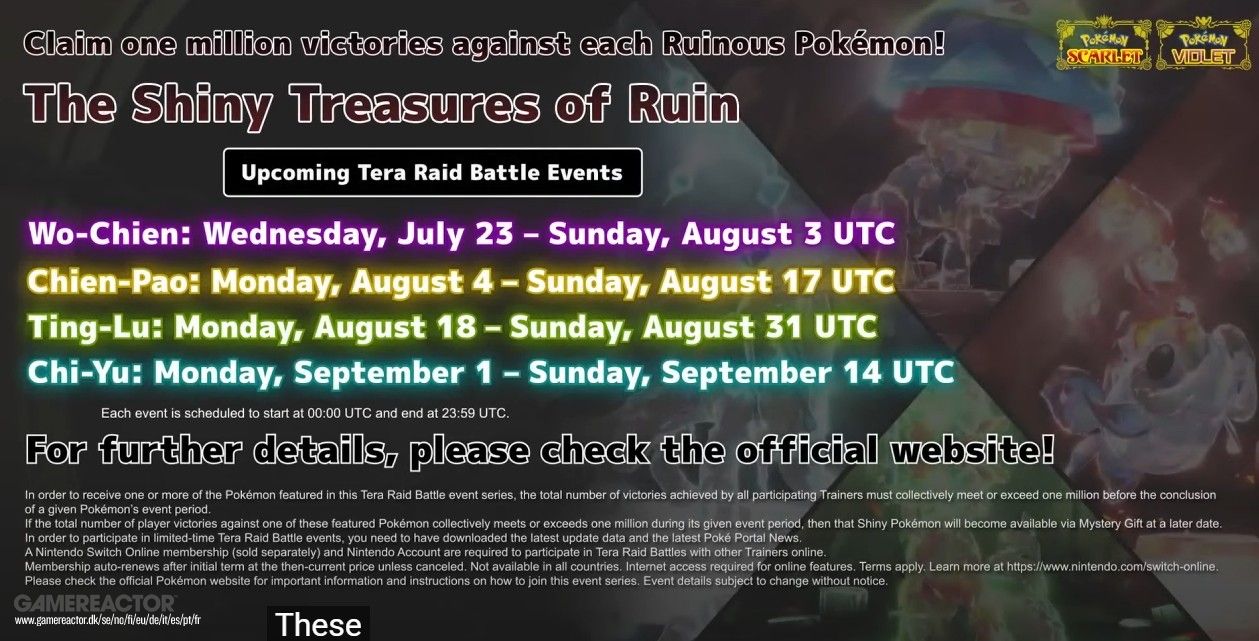 The new 7-star Tera Raid in Pokémon Scarlet and Violet will take us to ...