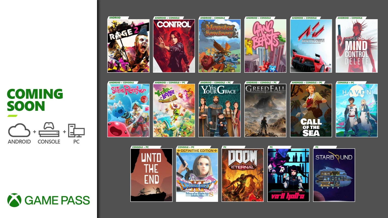 Control, Dragon Quest XI and more confirmed for Xbox Game Pass ...