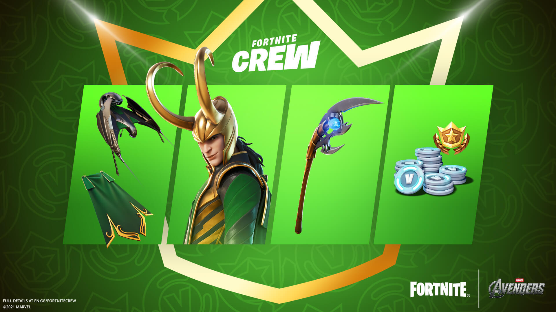 Epic bringing a Loki skin as part of the July Fortnite Crew offering