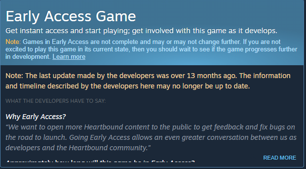 Steam introduces warning for purchases of Early Access games that have ...