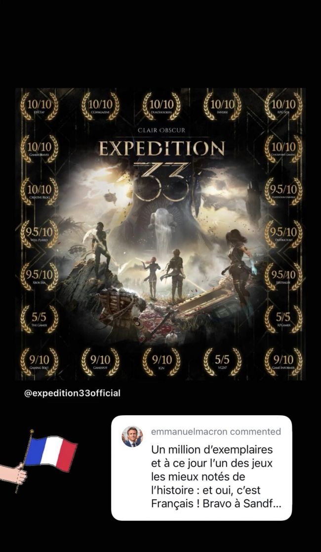 French President pays tribute to Clair Obscur: Expedition 33