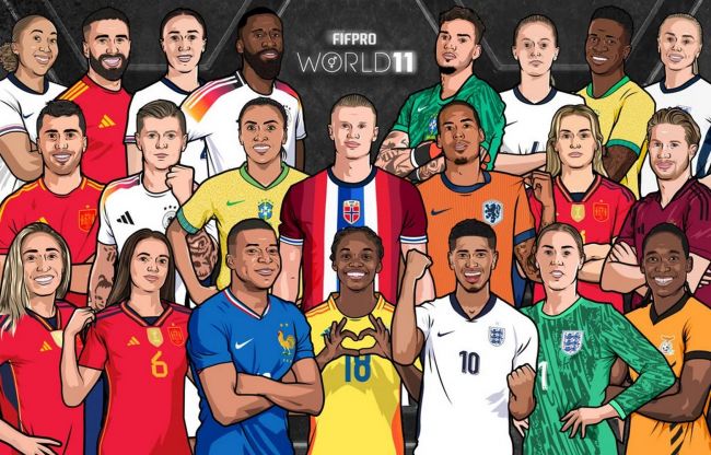 FIFPro World 11 announced: these are the dream teams of 2024 ...