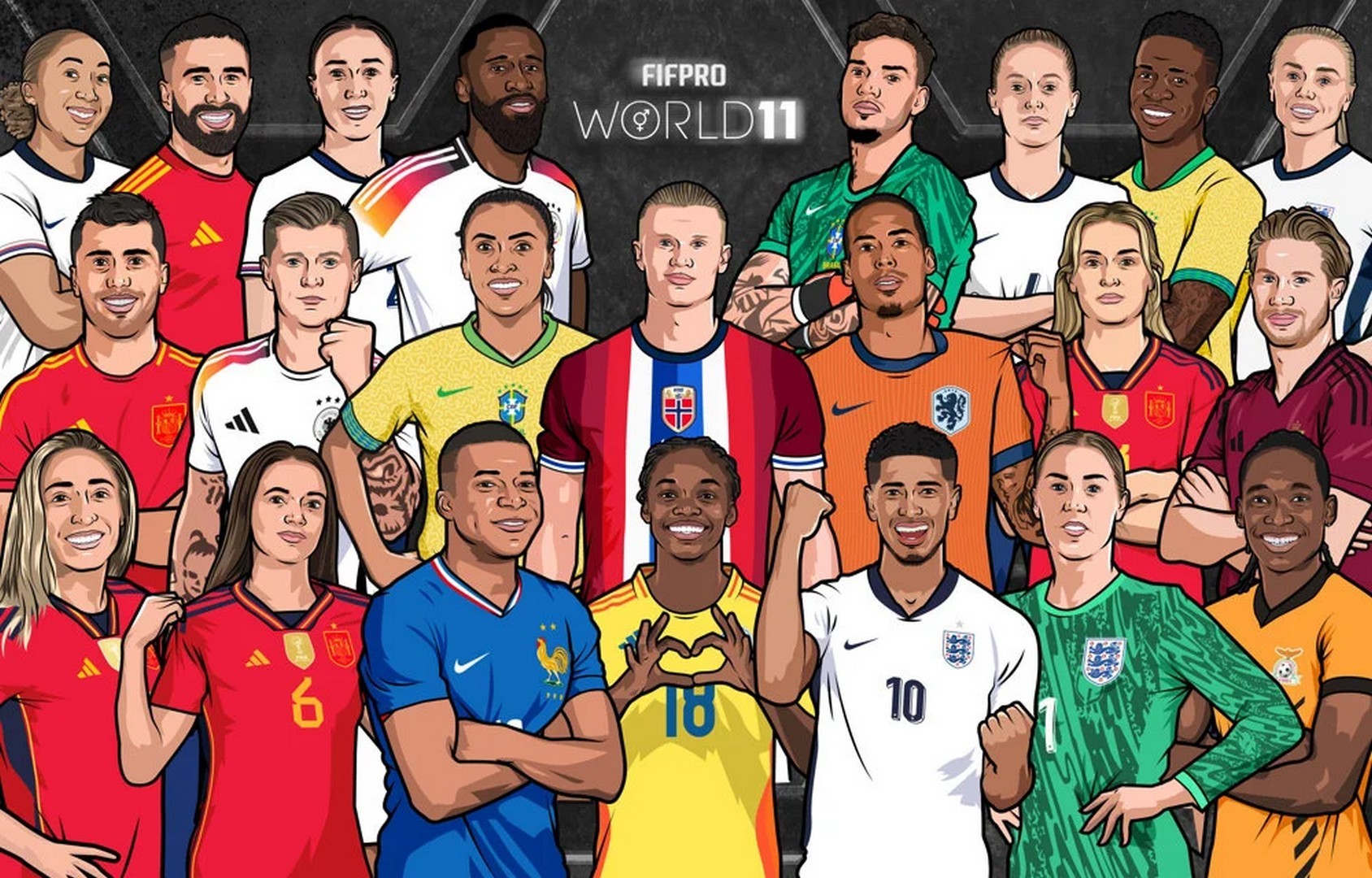 FIFPro World 11 announced: these are the dream teams of 2024 - - Gamereactor
