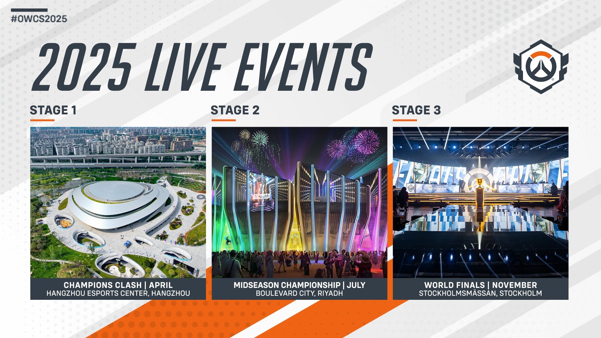 Blizzard reveals host locations for 2025 Overwatch Champions Series ...