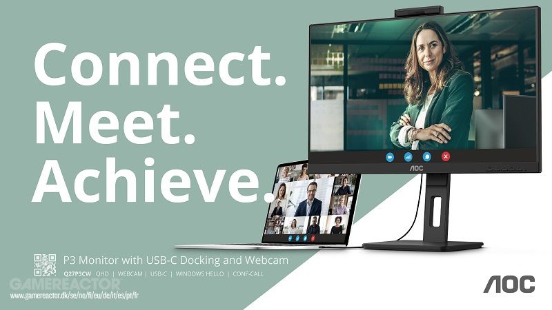 AOC introduces its P3 professional monitors with built-in camera ...