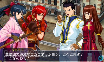 Project X Zone 2 with Phoenix Wright and many more