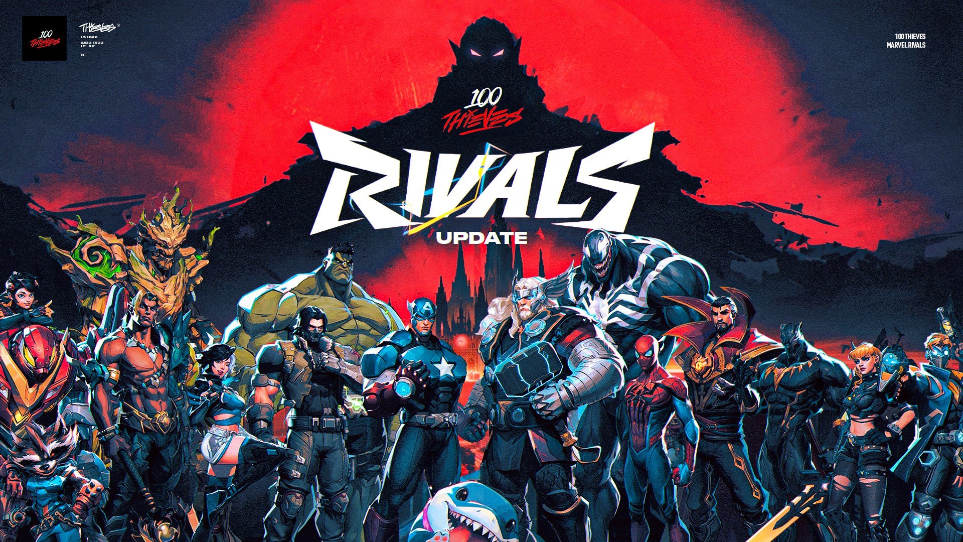 100 Thieves has released its Marvel Rivals team