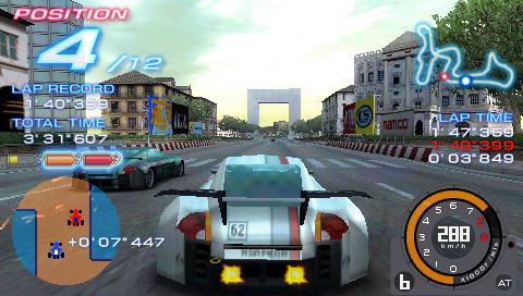 Three tracks in Ridge Racer Vita