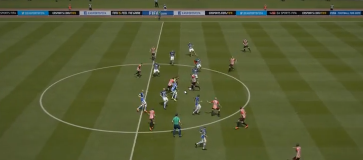FIFA 15 bug on PC has players rush the centre circle