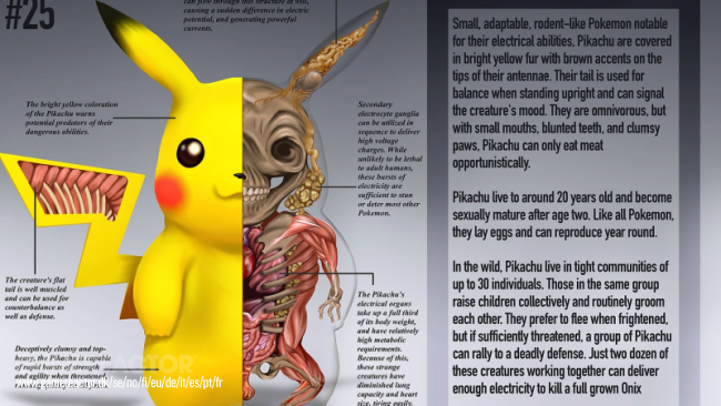 Anatomy book shows how Pokémon look on the inside - Pokédex 3D ...