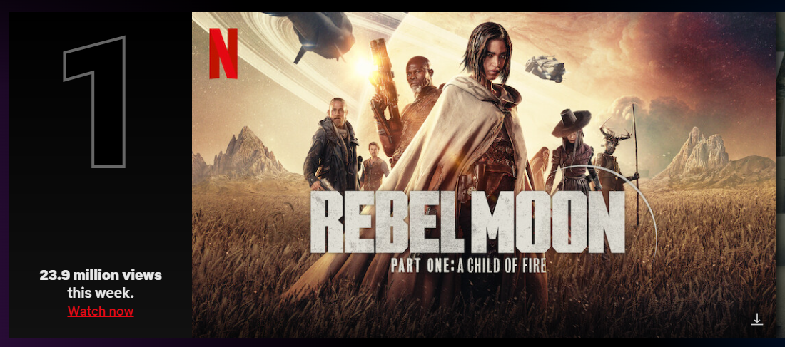 Rebel Moon is still popular on Netflix - Rebel Moon - Part One: A Child ...