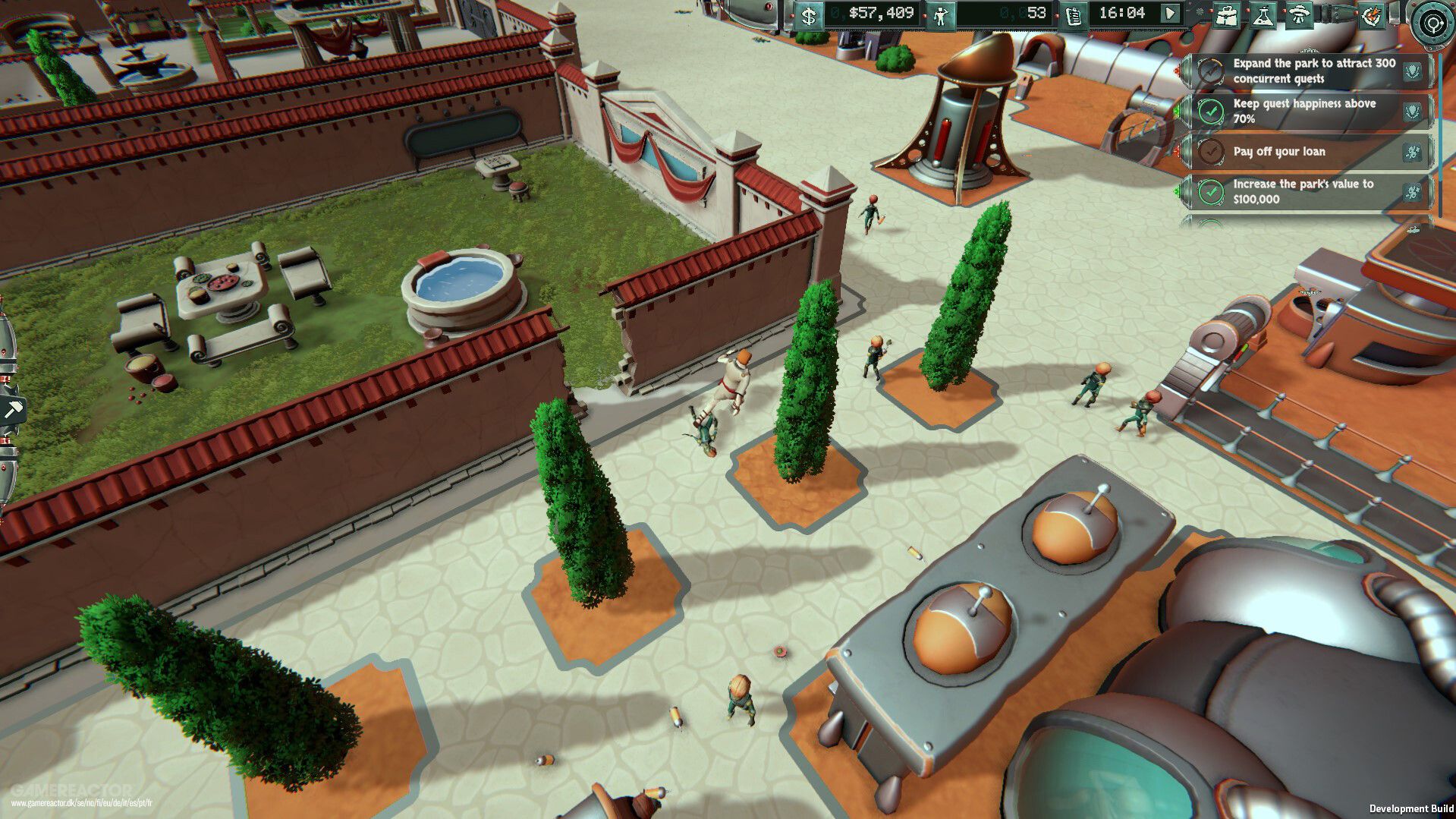 Mars Attracts, theme park sim where you can enslave Julius Caesar, gets first gameplay trailer