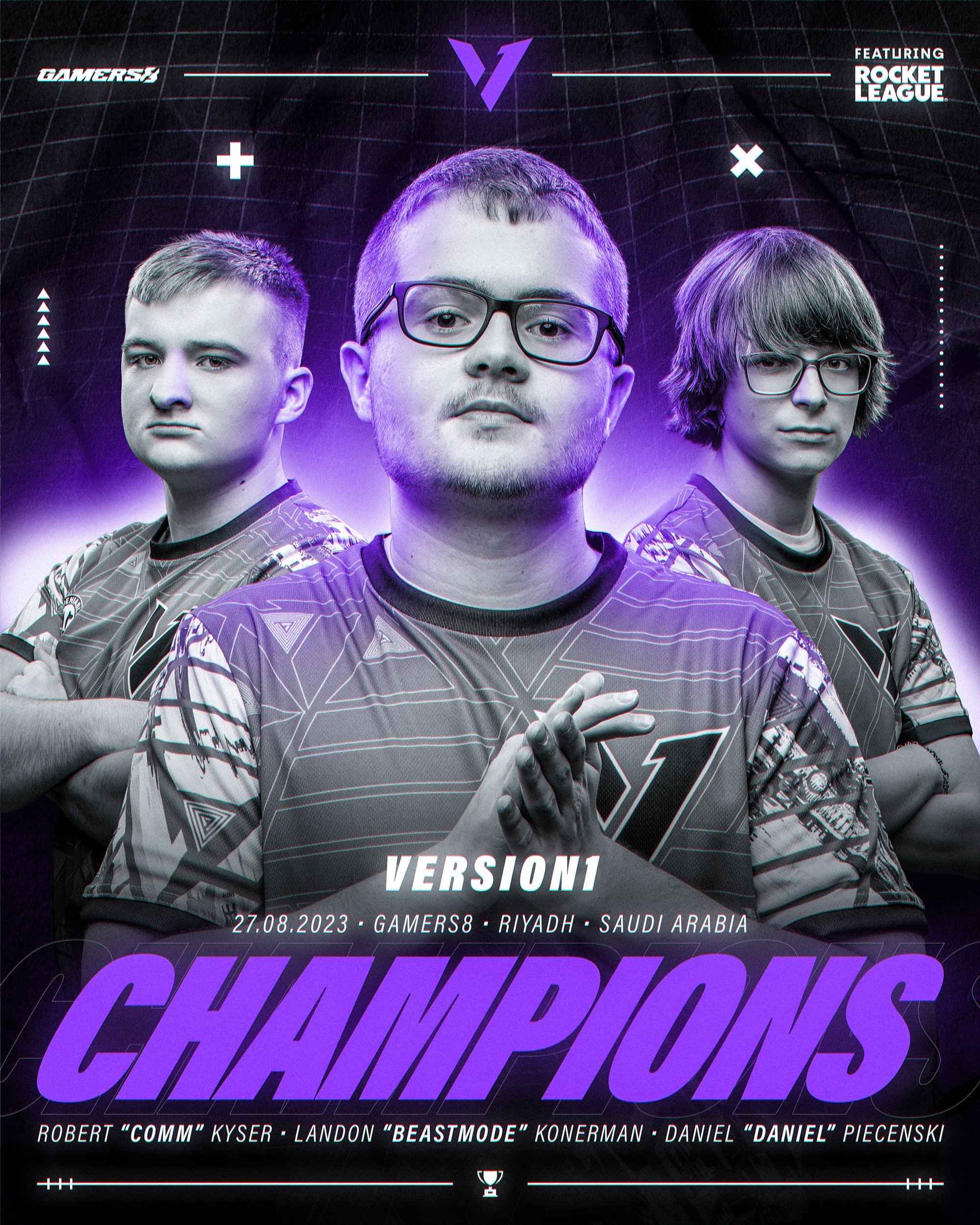 Version1 are the Gamers8 Rocket League victors
