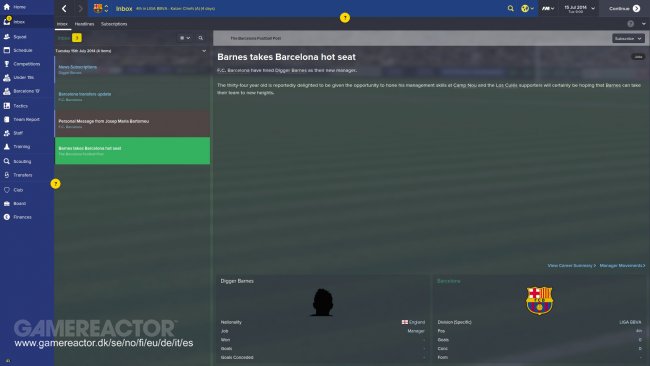Football Manager 2015 Review - Gamereactor