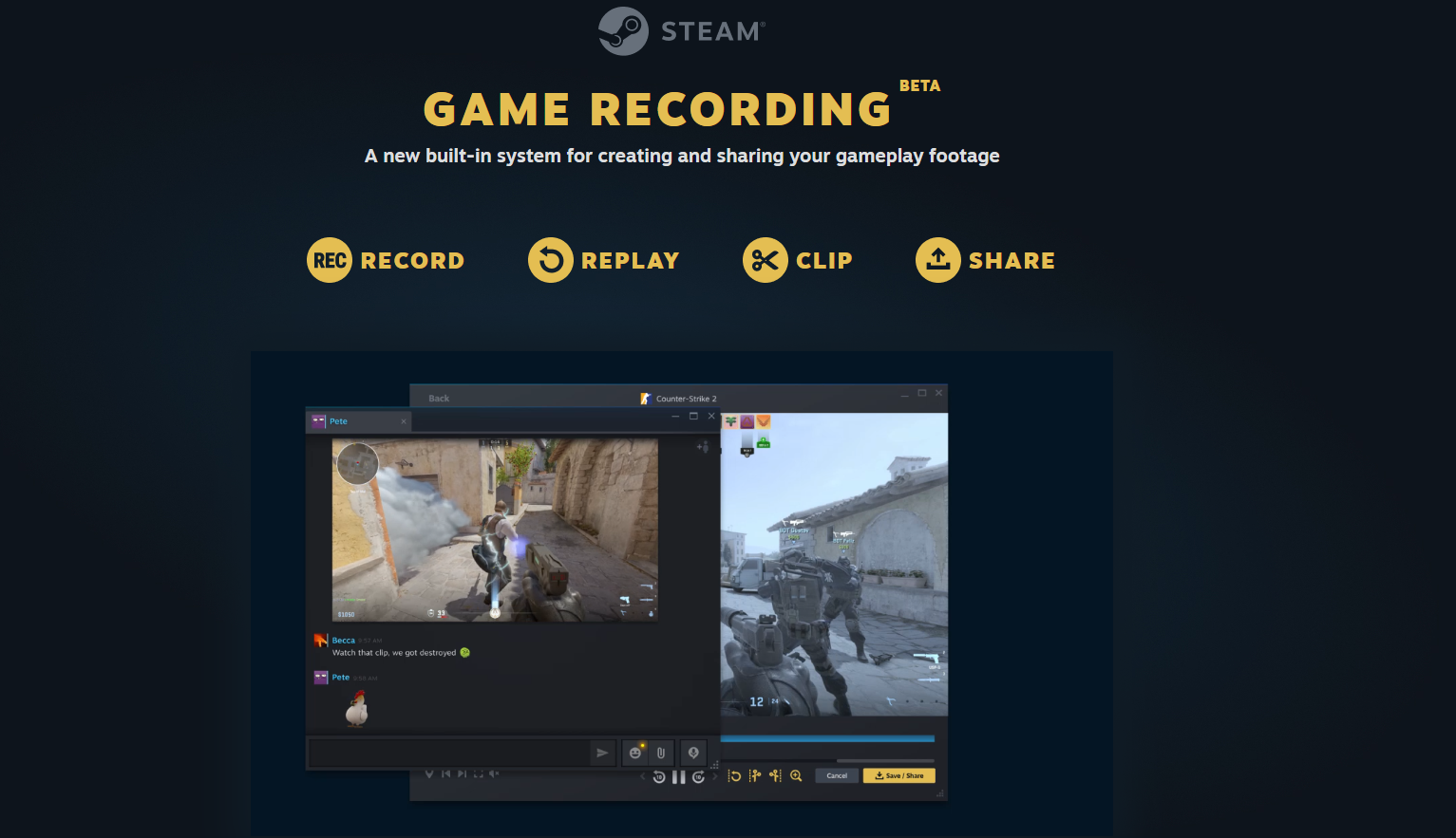 Game recording is coming to Steam - - Gamereactor