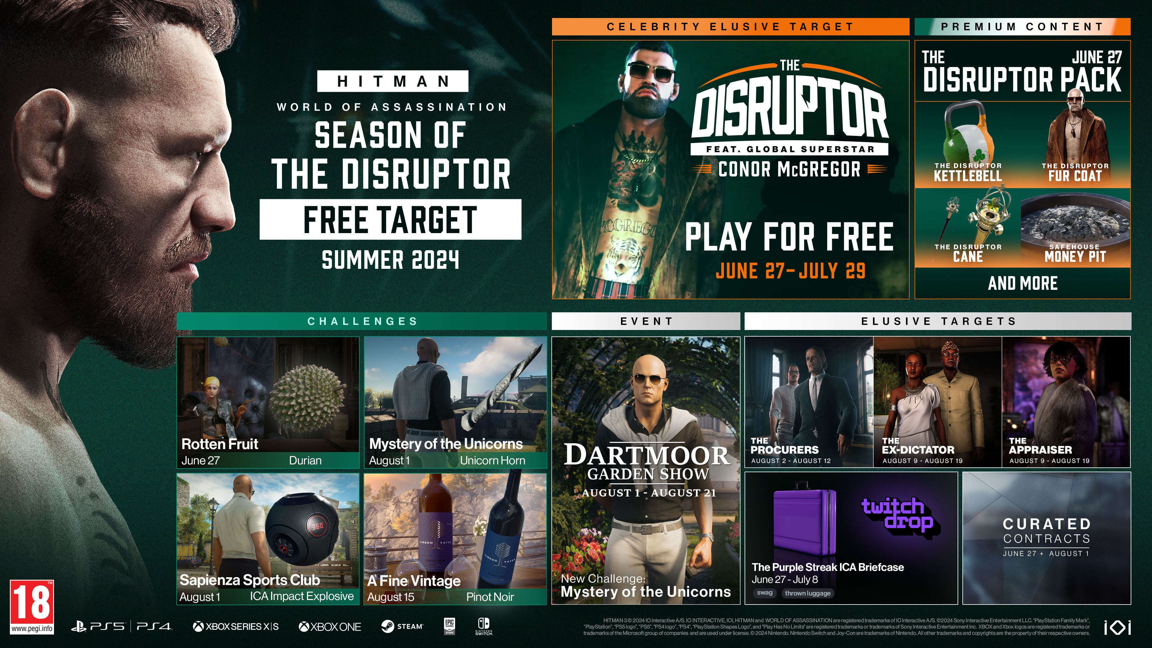 Hitman 3's first celebrity guest target sees Agent 47 taking on Conor ...