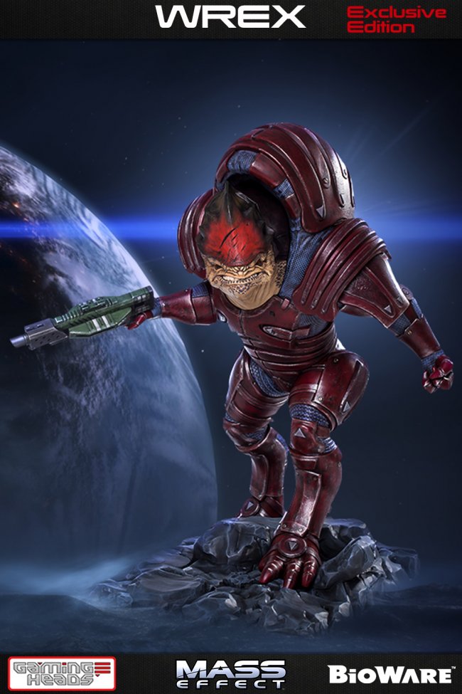 Gaming Heads unveils Mass Effect Urdnot Wrex statue