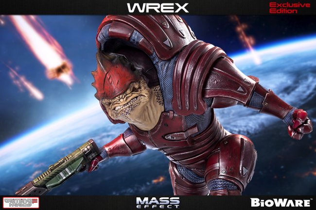 Gaming Heads unveils Mass Effect Urdnot Wrex statue