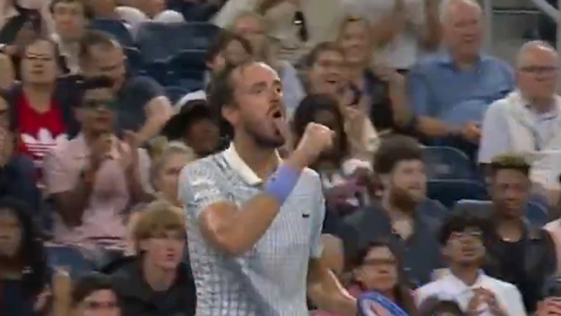 Daniil Medvedev caught doing obscene gesture during embarrasing show at ...