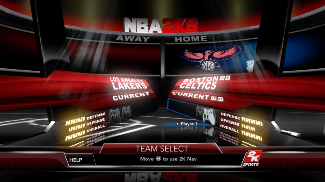 Our screens from NBA 2K9