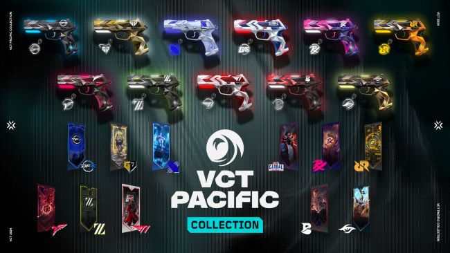 Take a look at the team skins for this season of the Valorant Champions ...