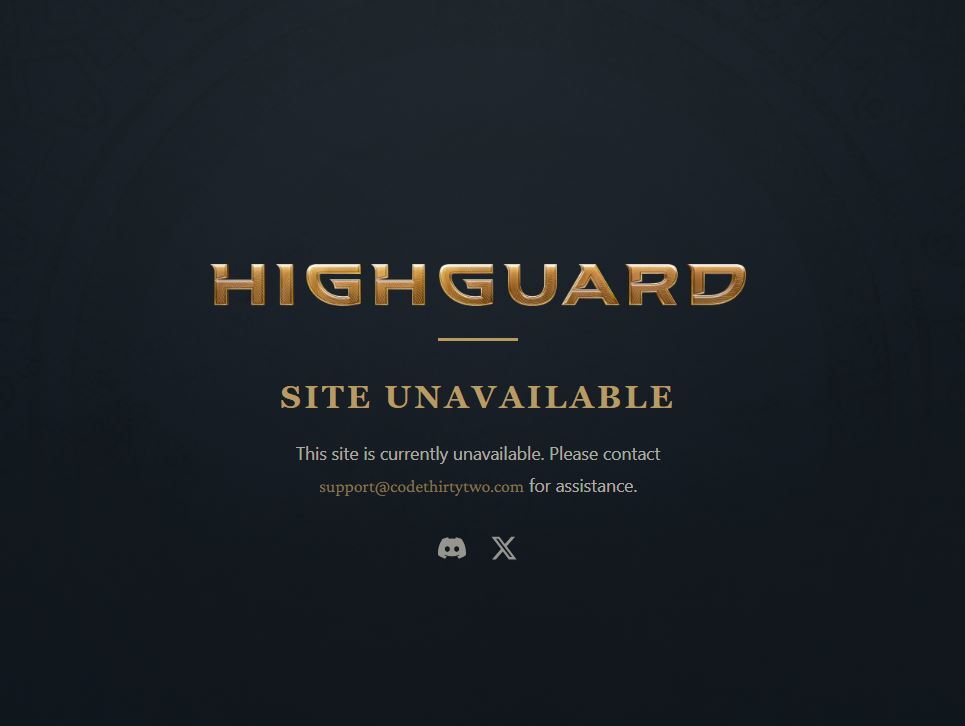 Highguard's future in doubt as official website suddenly goes dark