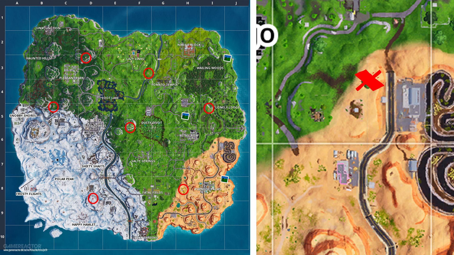 Fortnite Challenges: Season 7, Week 10