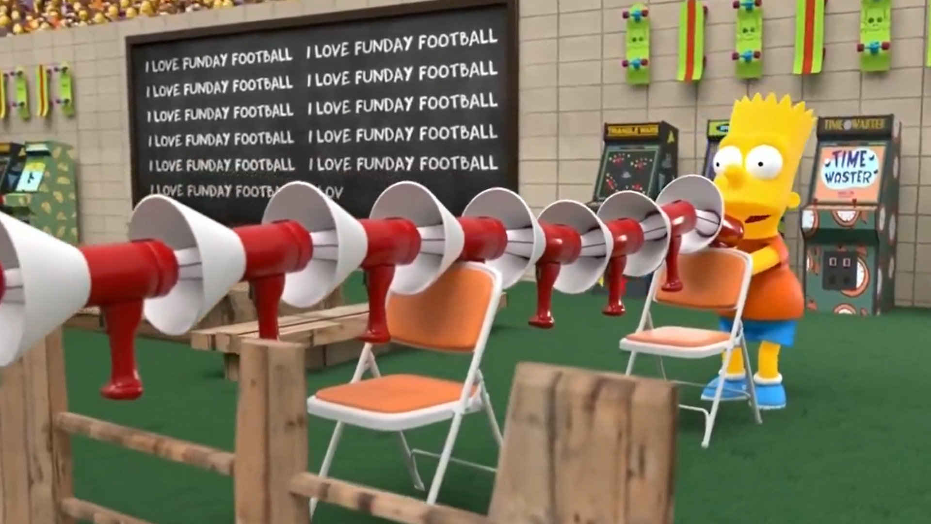 How The Simpsons invaded the NFL in a real time, alternate broadcast - - Gamereactor