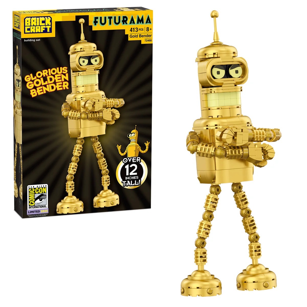 Glorious Golden Bender gets a buildable figure from Brickcraft ...