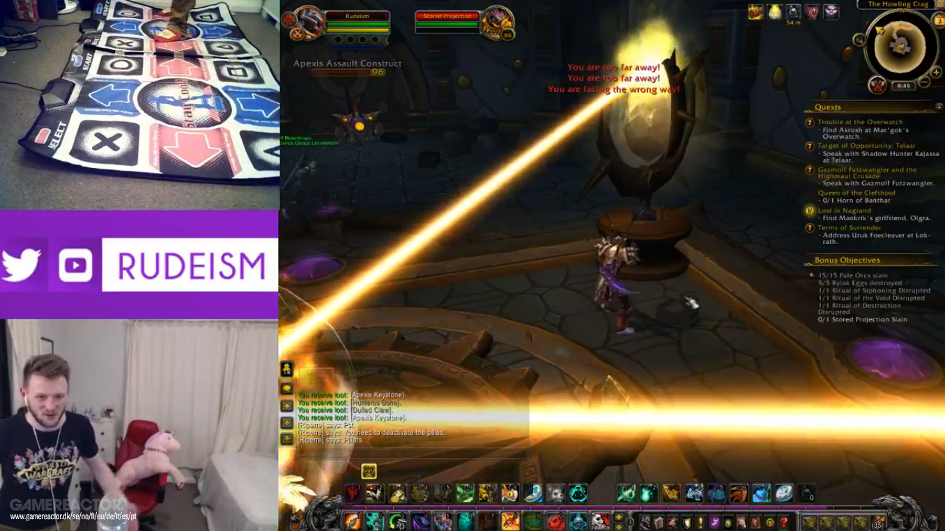 Player reached level 100 in WoW using a dance mat - World of Warcraft ...