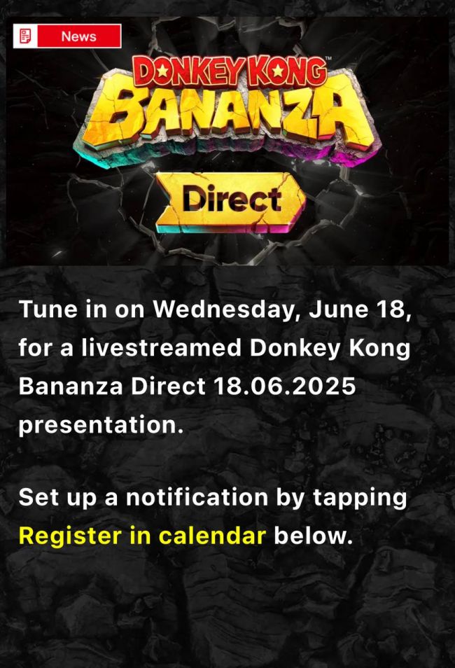 A Donkey Kong Bananza-focussed Nintendo Direct is happening on Wednesday