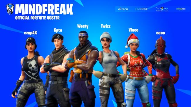 Mindfreak signs a Fortnite team