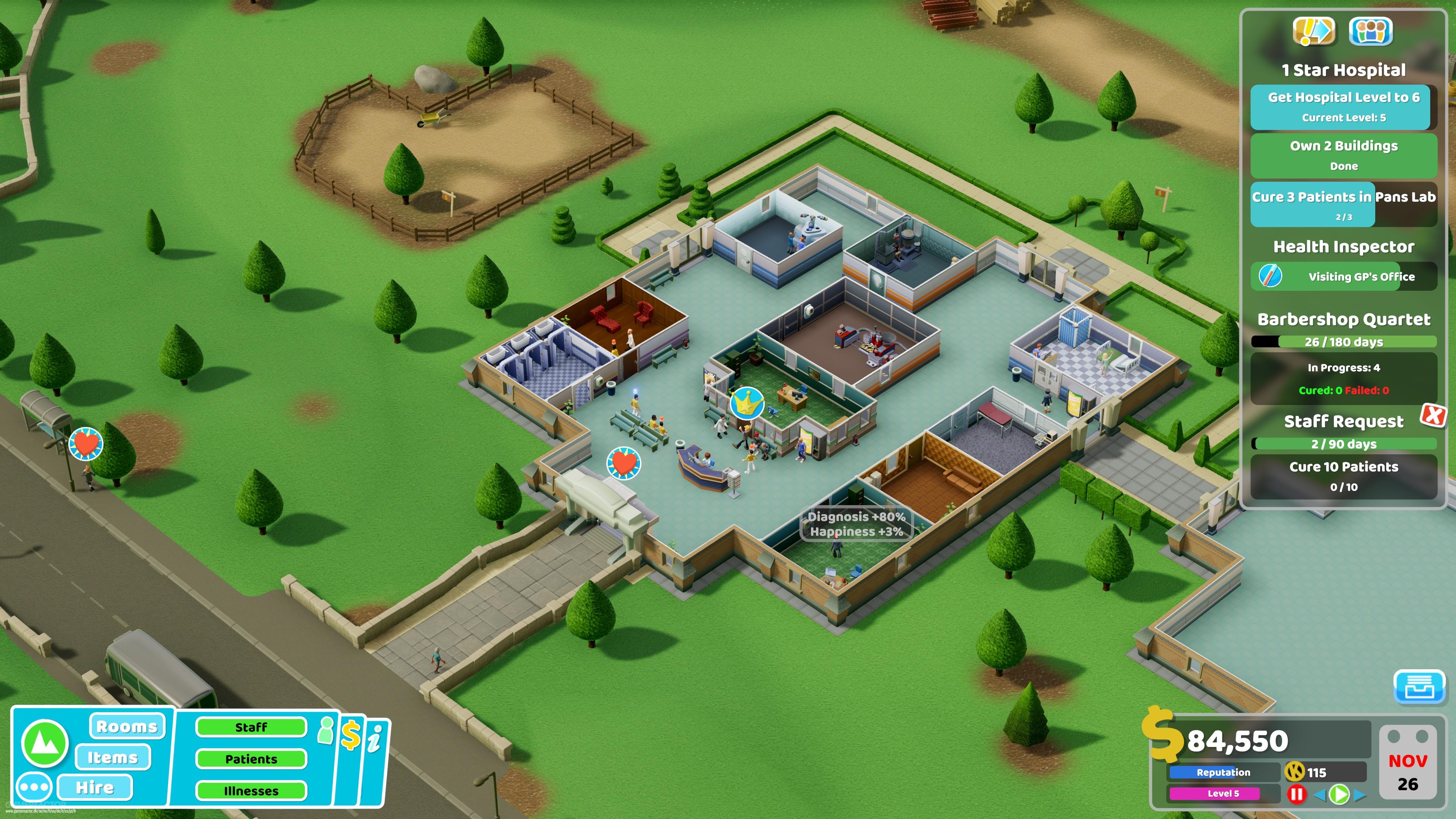 Two Point Hospital Review - Gamereactor