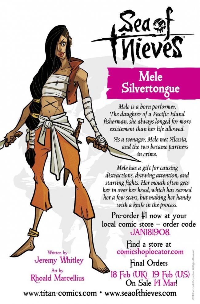 Here's a sneak peek from the Sea of Thieves comic