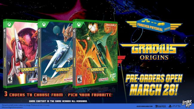 Gradius Origins is getting physical releases for all consoles