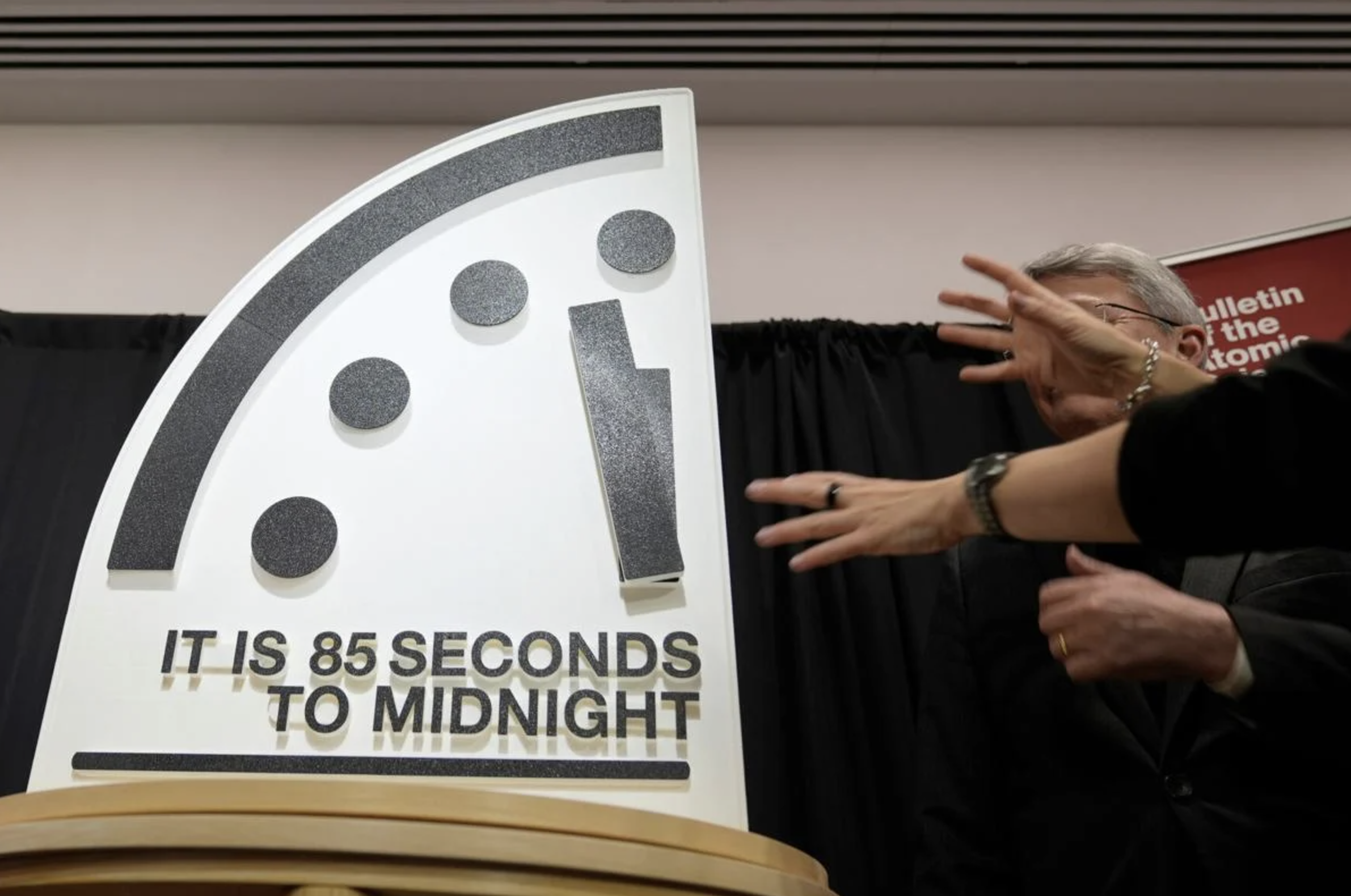 Atomic scientists have moved the Doomsday Clock closer to midnight than ...