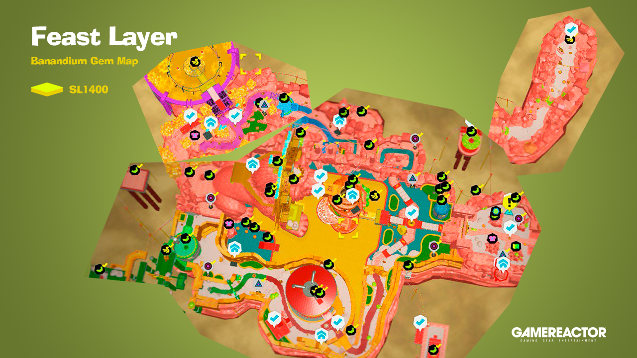 Donkey Kong Bananza: All the bananas in Feast Layer