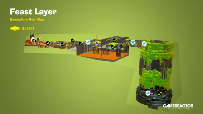 Donkey Kong Bananza: All the bananas in Feast Layer