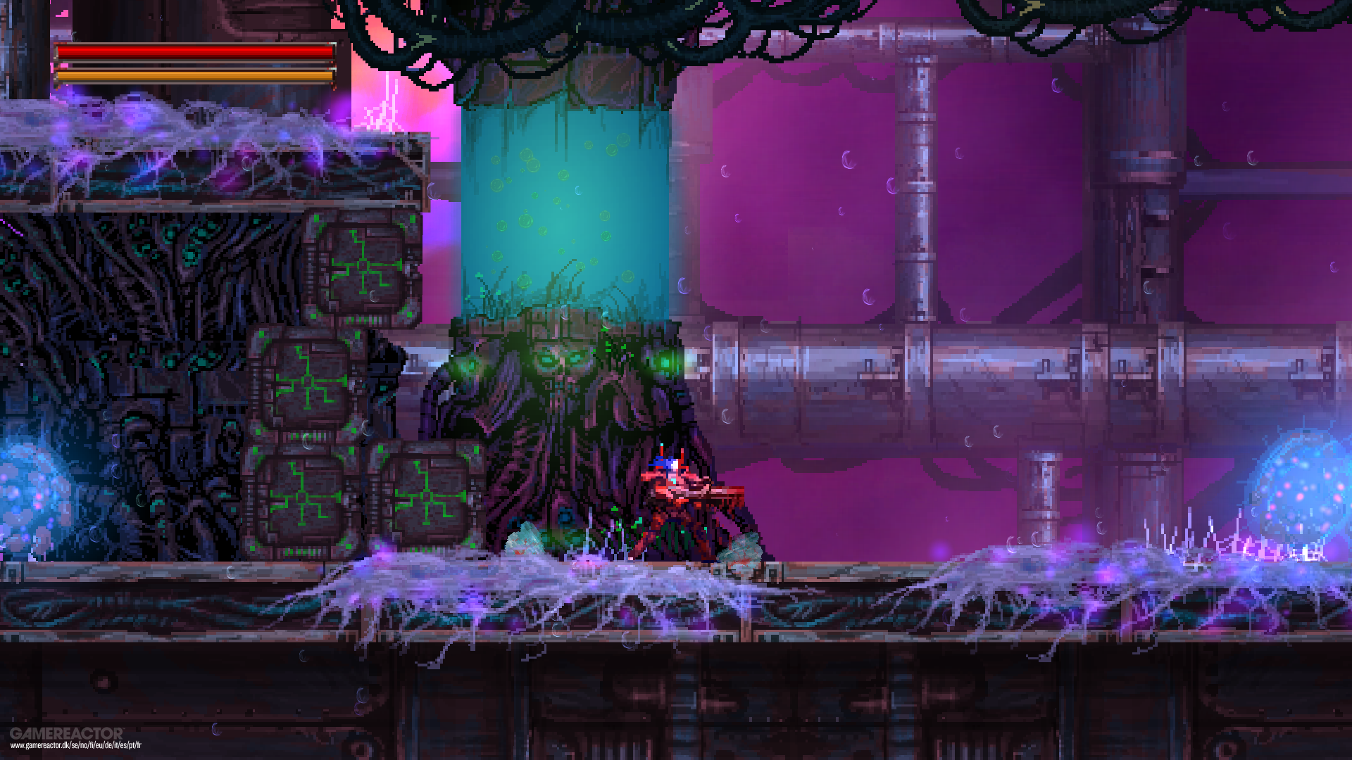 Heavy metal side-scrolling action in Valfaris
