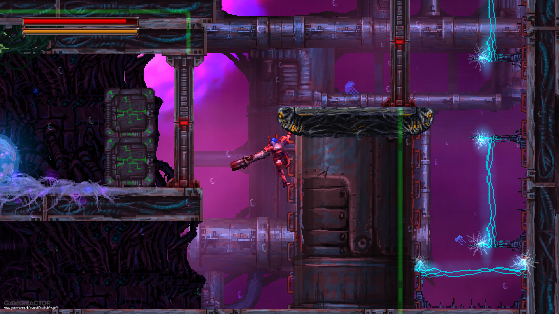 Heavy metal side-scrolling action in Valfaris