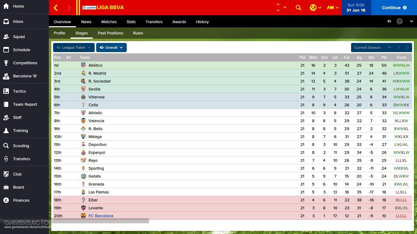 Football Manager 2016 Review - Gamereactor