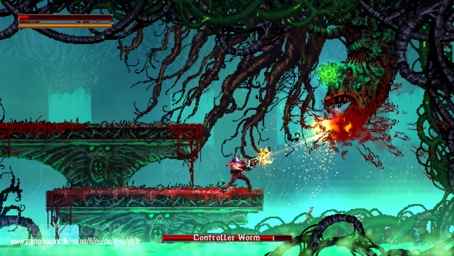 Heavy metal side-scrolling action in Valfaris