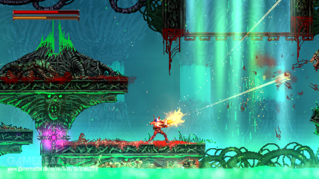 Heavy metal side-scrolling action in Valfaris