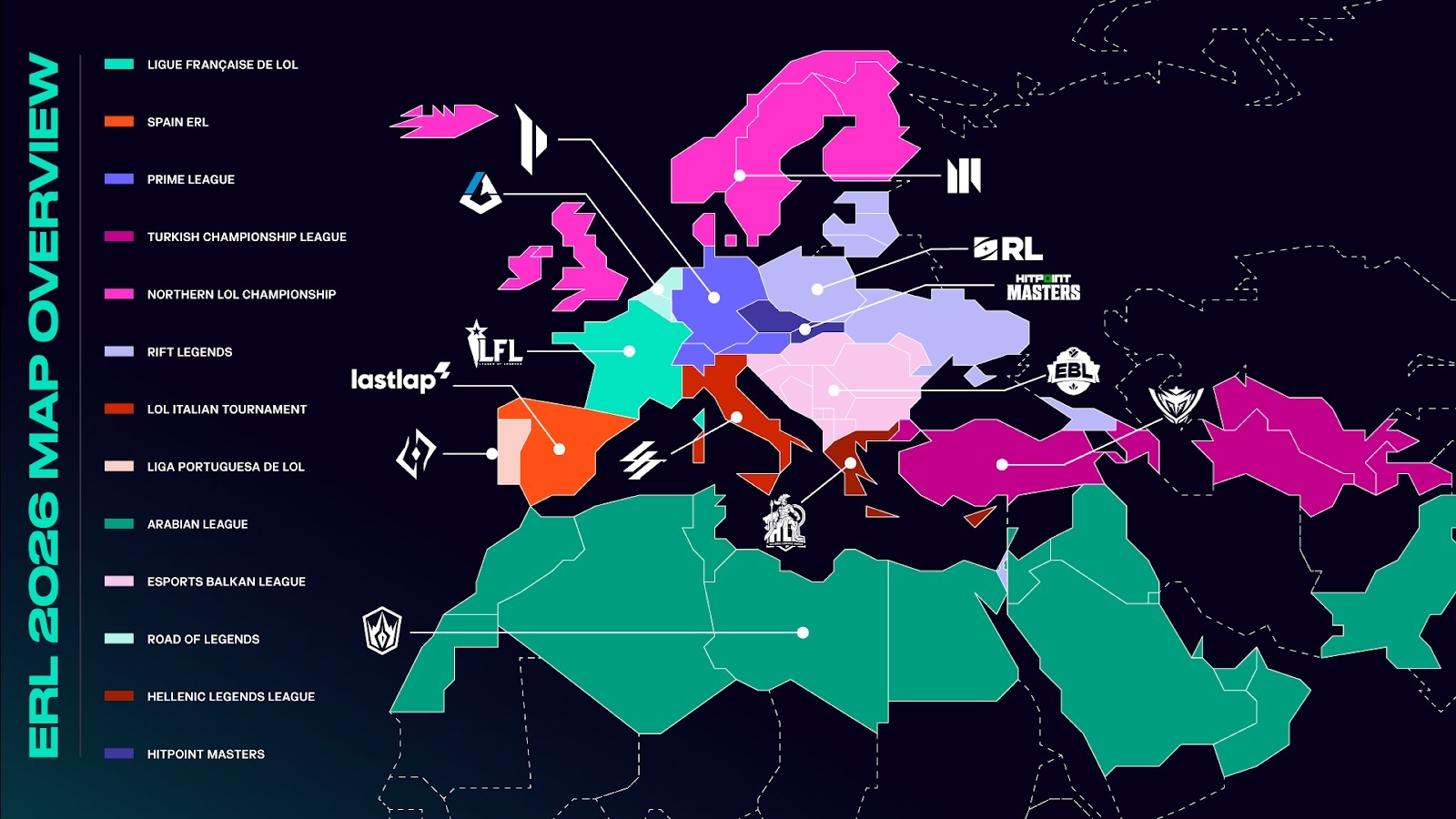 Riot Games lays out the schedule for the 2026 League of Legends ERLs season