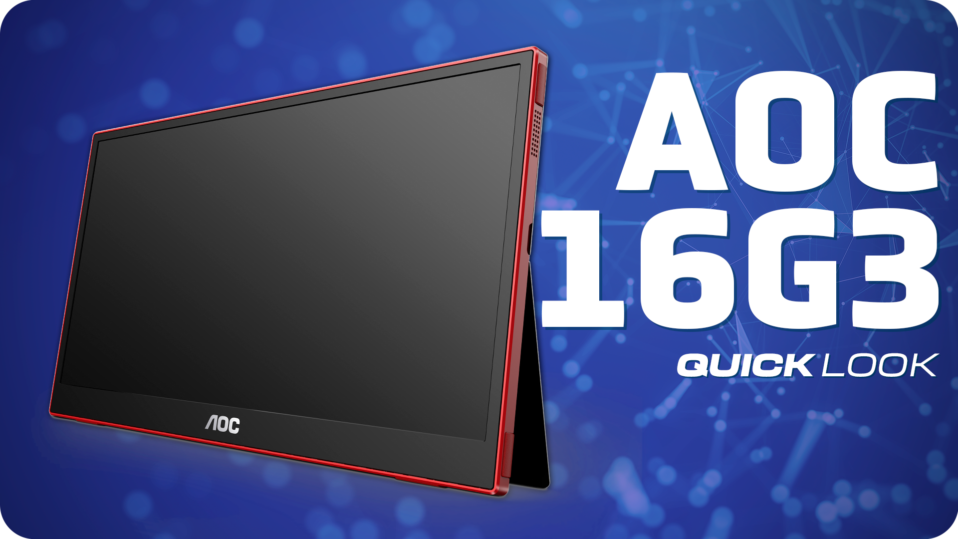 AOC's 16G3 monitor is built for portable gaming - - Gamereactor