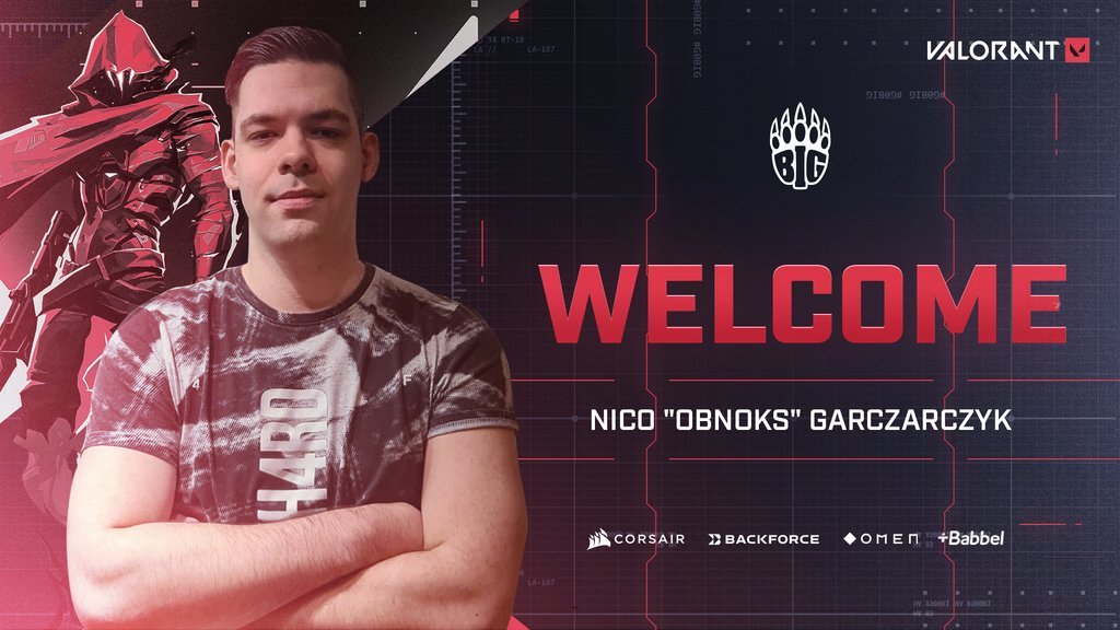 BIG Clan announce Obnoks as the final member on its Valorant roster