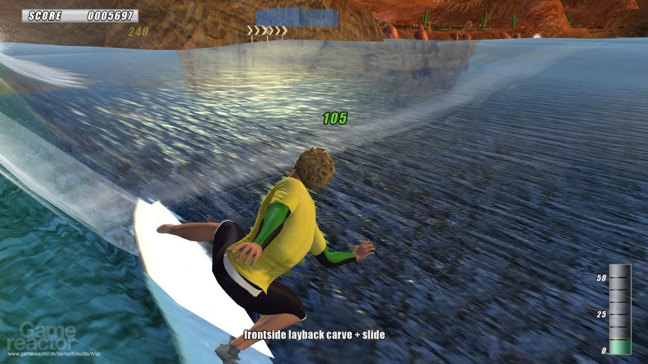 The Surfer screens
