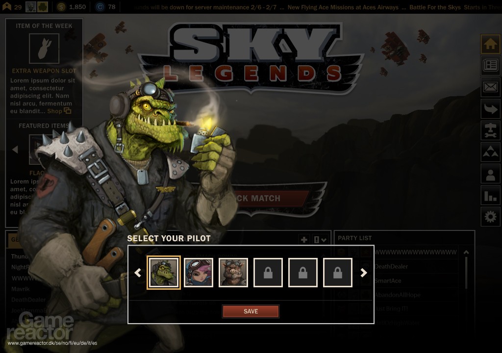 Sky Legends - Gamereactor UK