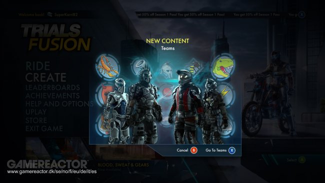 Trials Fusion adds teams and online multiplayer