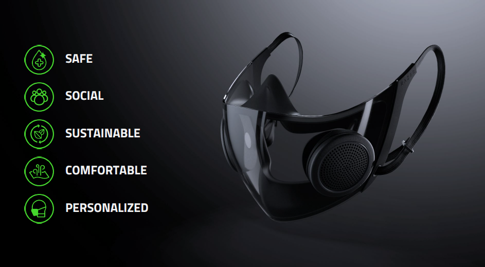 Razer unveils a new level of face mask - with RGB - - Gamereactor